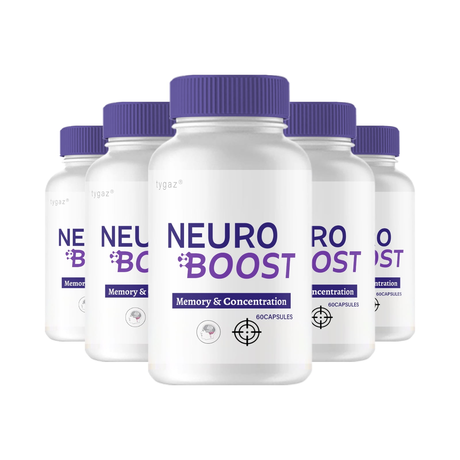(5 Pack) Neuro Boost Capsules - Neuro Boost Capsules - Walmart.com