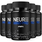 (5 Pack) Neuro Mind Pro Brain Pills, Neuro Mind Pro Capsules (300 ...