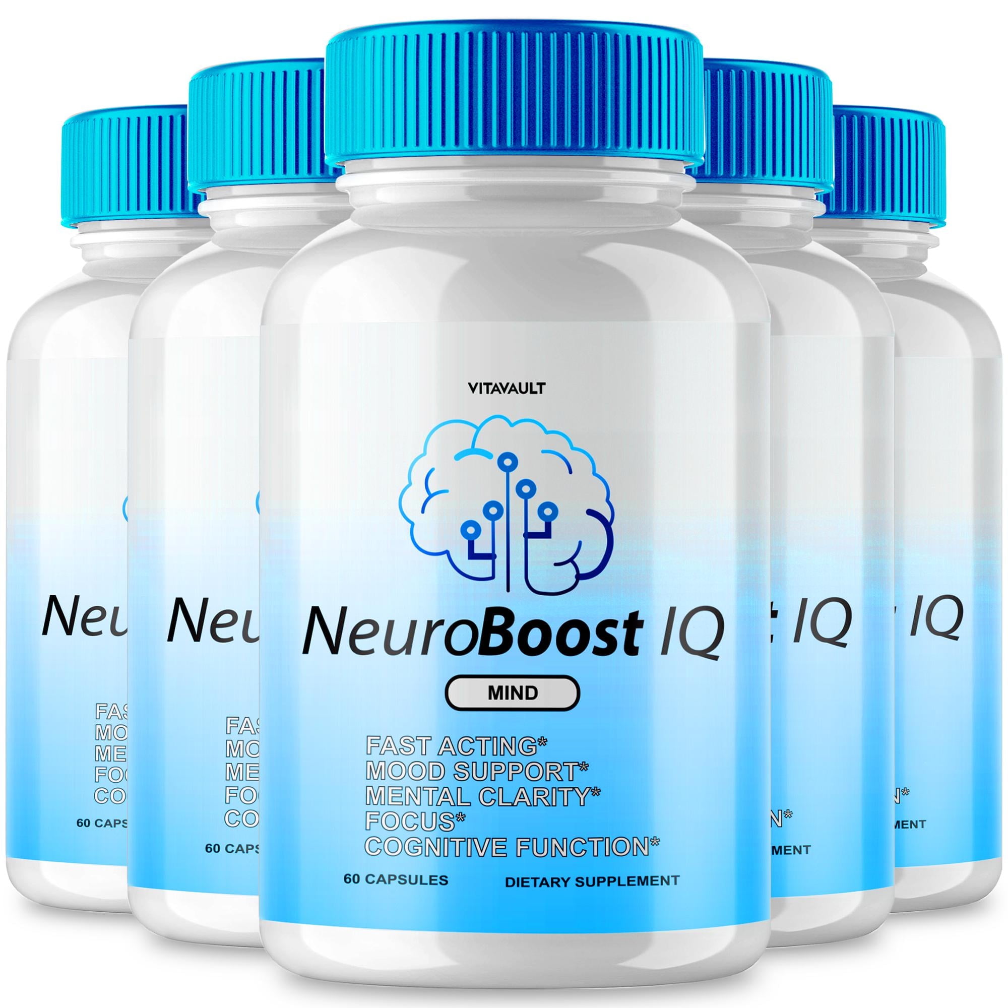 (5 Pack) NeuroBoost IQ Capsules: Enhance Your Memory and Brain Health ...