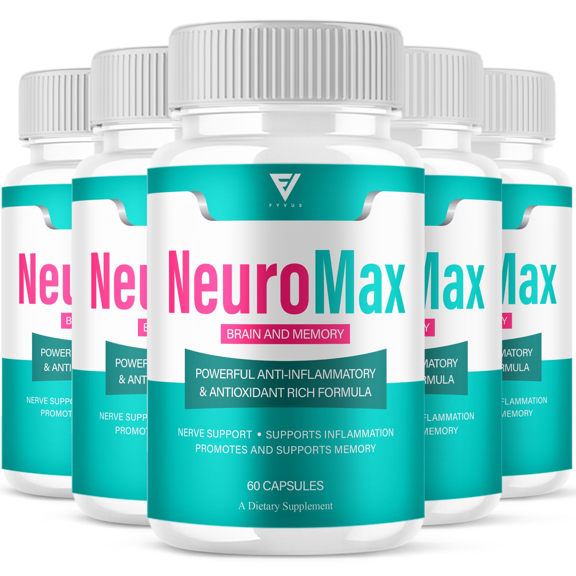 (5 Pack) NeuroMax Brain and Memory Support Supplement Neuro Max ...