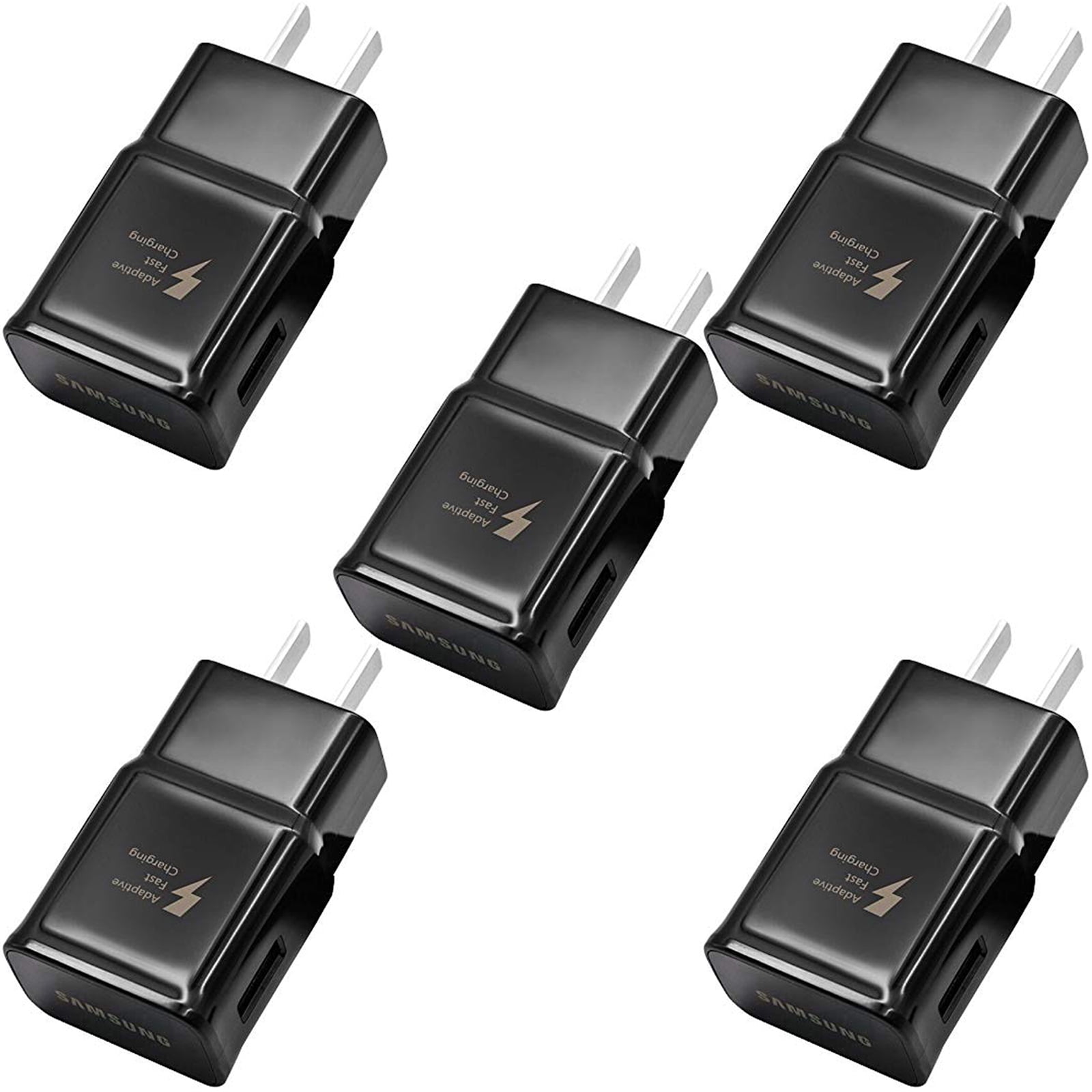 5-Pack New OEM Samsung fast Adaptive Wall Charger for Galaxy S7 S6 Note ...