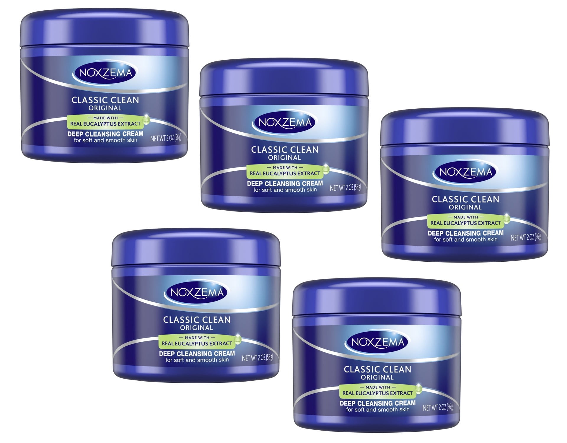 5 Pack Noxzema Classic Clean Original Deep Cleansing Creams, Travel ...