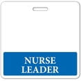 5 Pack - Nurse Leader Badge Buddy Horizontal - Heavy Duty Badge Buddies ...