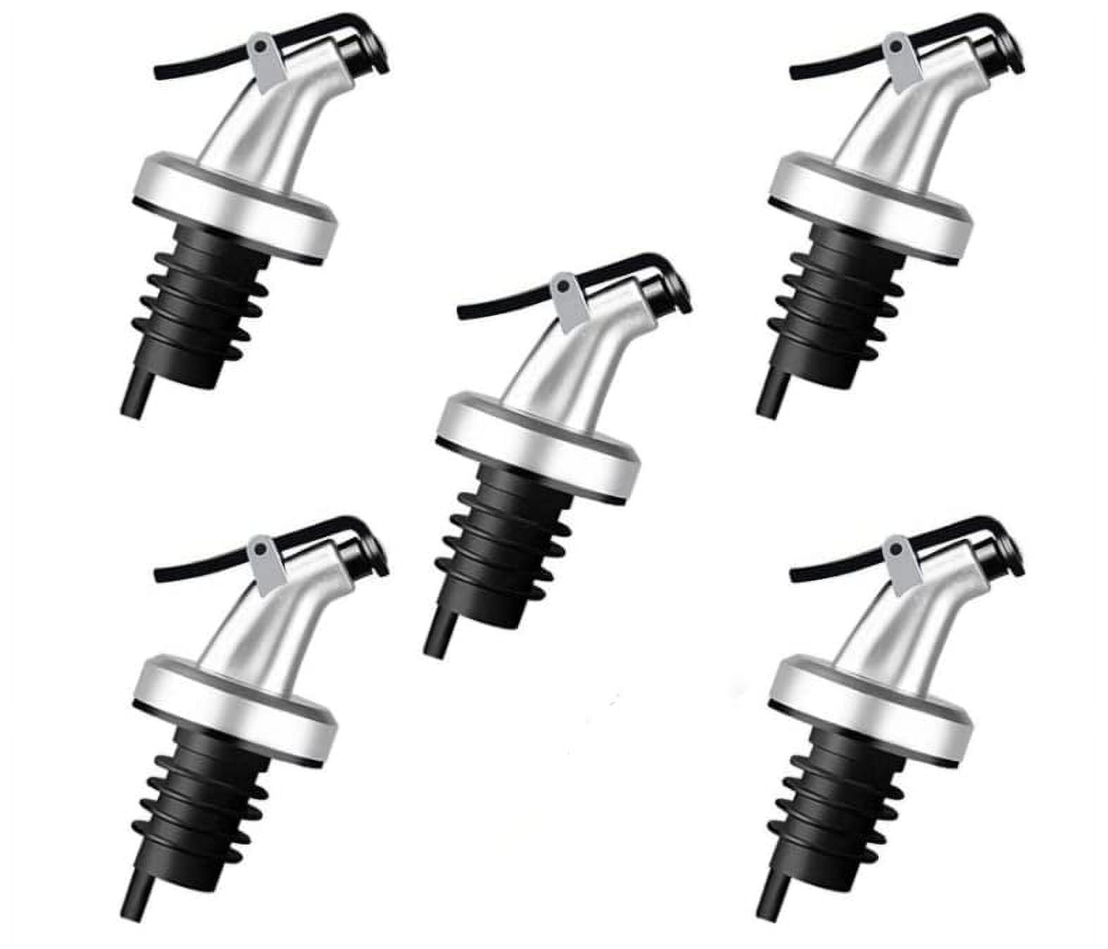 5 Pack Oil Spouts, Olive Oil Vinegar Bottle Stopper Dispenser ...