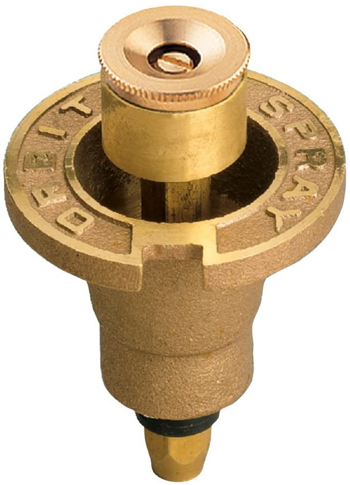 5-Pack Orbit 54070 Brass Pop-Up Flush Head Sprinkler with Full Pattern Spray Nozzle - Brass Pop ...