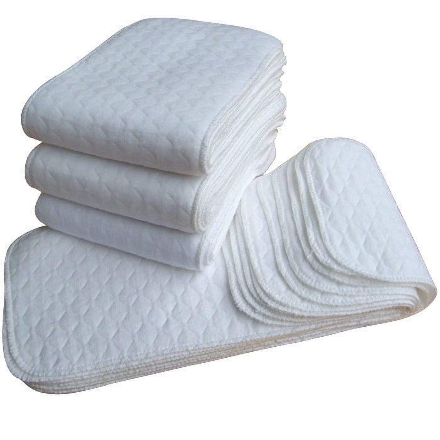 5-Pack Organic Cotton Cloth Diapers – Reusable & Adjustable for ...