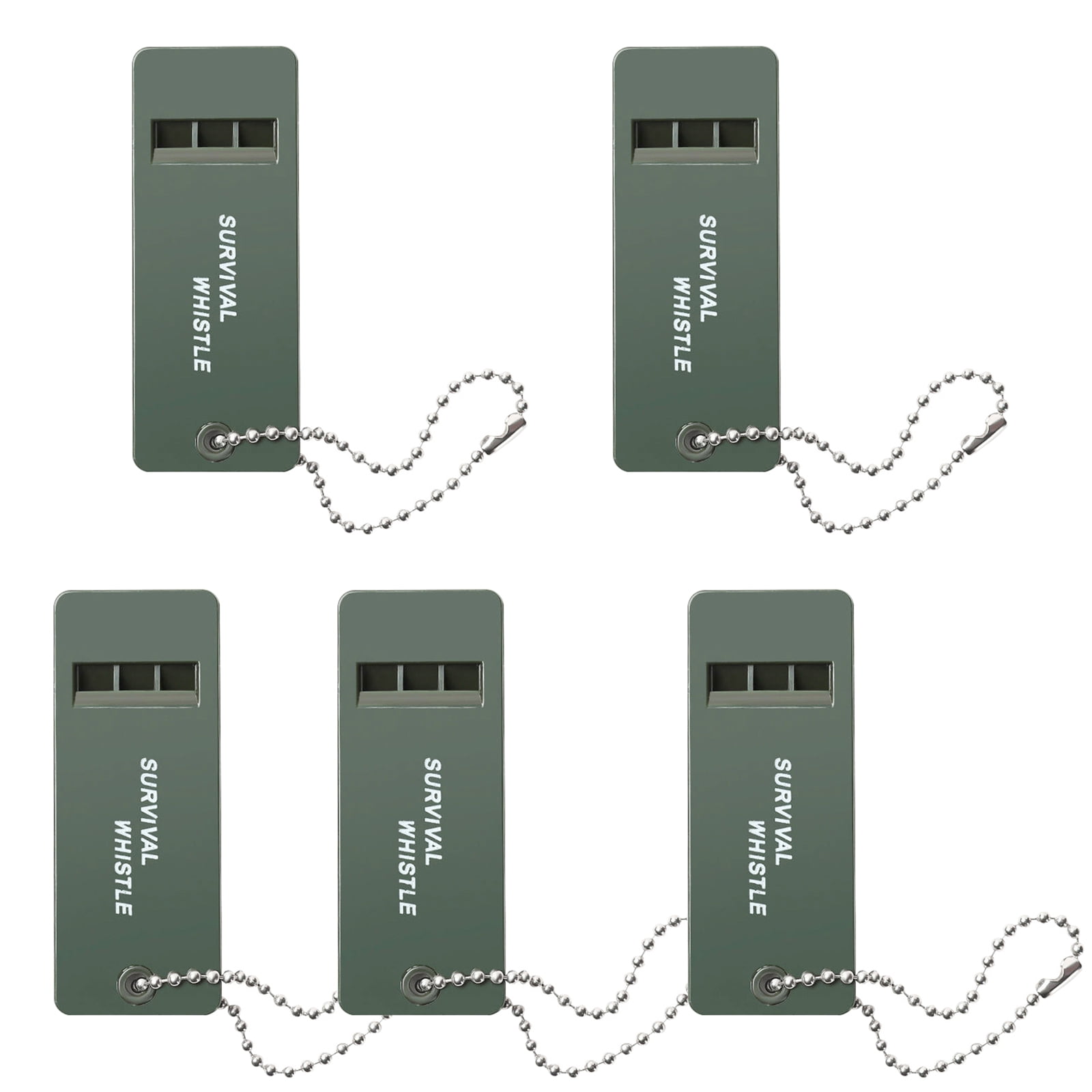 5 Pack Outdoor Multiple Survival Whistle First Aid Whistle Emergency ...