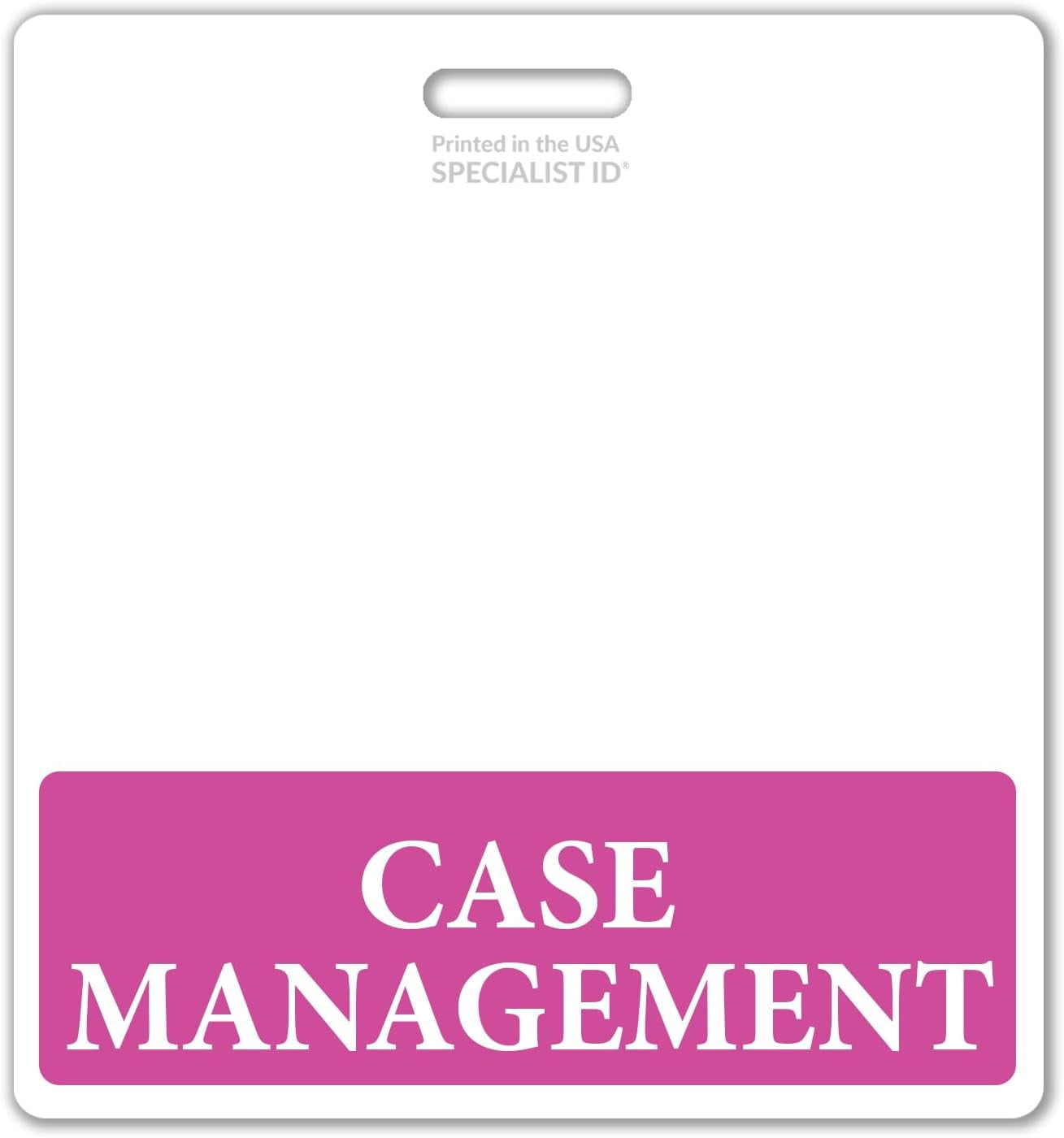 5 Pack - Oversized Case Management Badge Buddy Horizontal - XL Badge ...