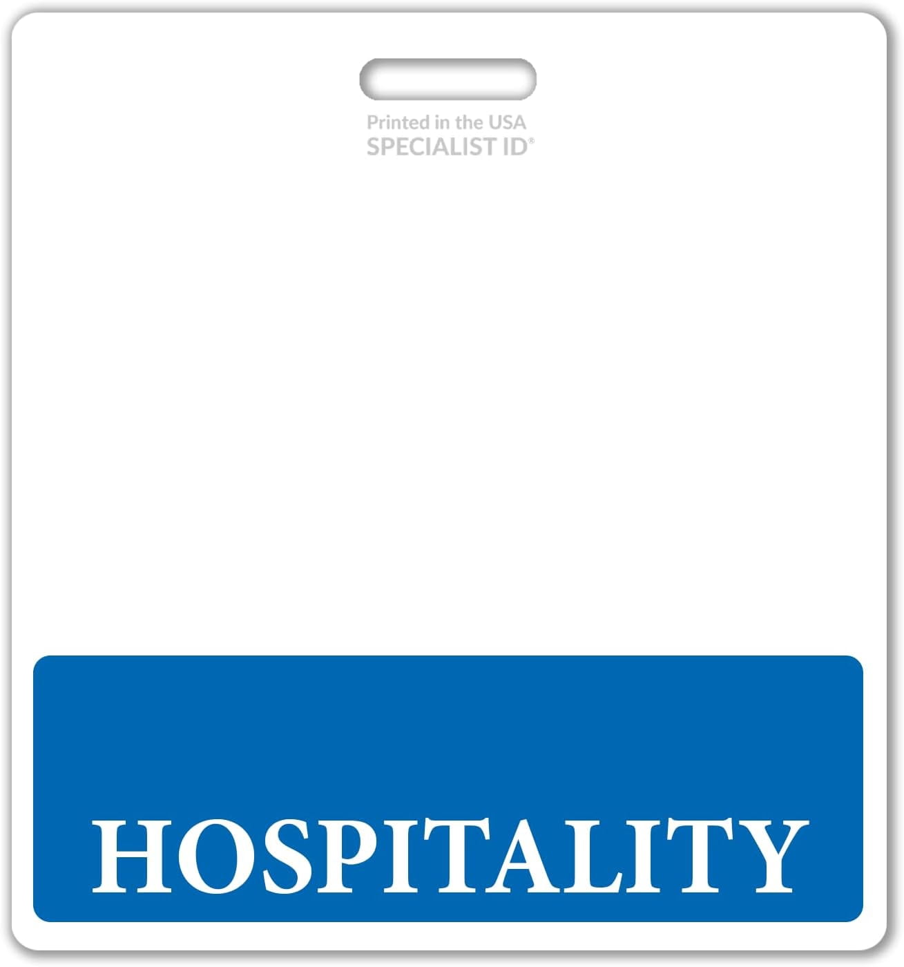 5 Pack - Oversized Hospitality Badge Buddy Horizontal - XL Badge ...