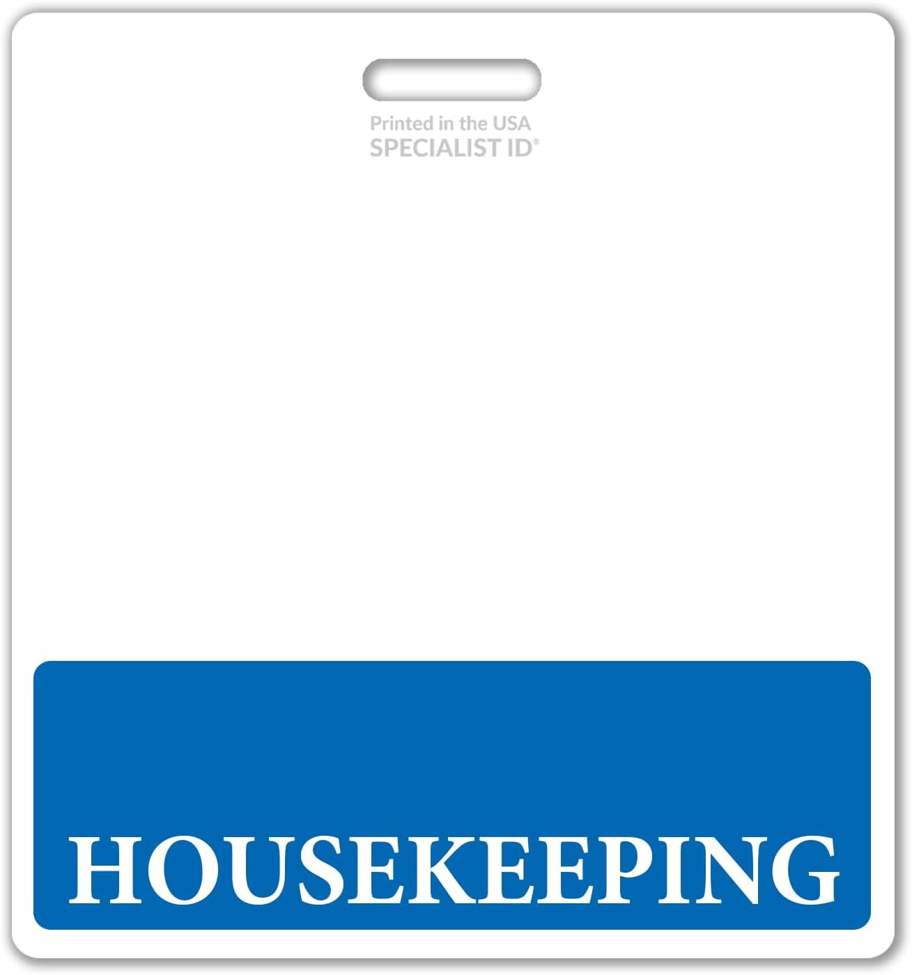 5 Pack - Oversized Housekeeping Badge Buddy Horizontal - XL Badge ...