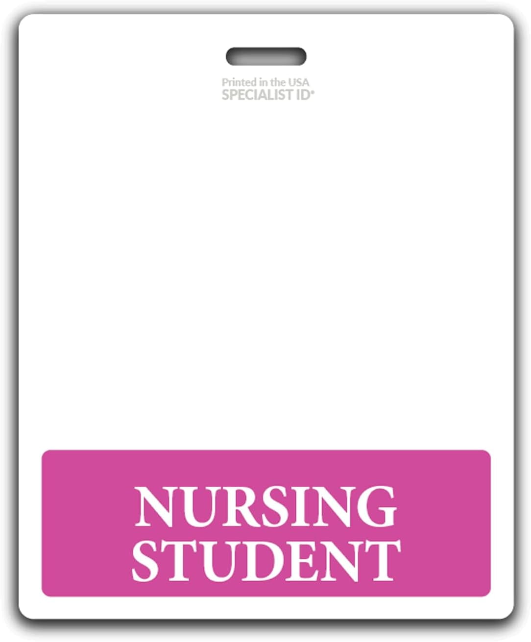 5 Pack - Oversized Nursing Student Badge Buddy Horizontal - XL Badge ...