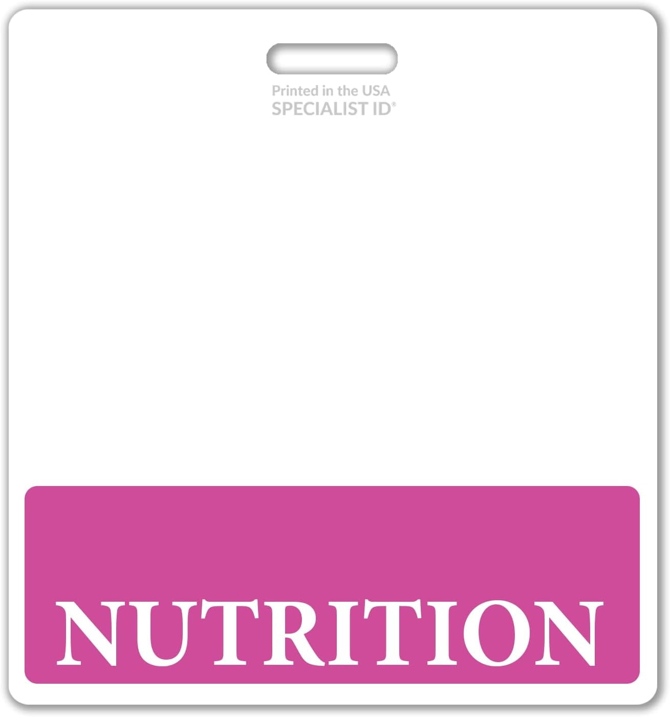 5 Pack - Oversized Nutrition Badge Buddy Horizontal - XL Badge Buddies ...