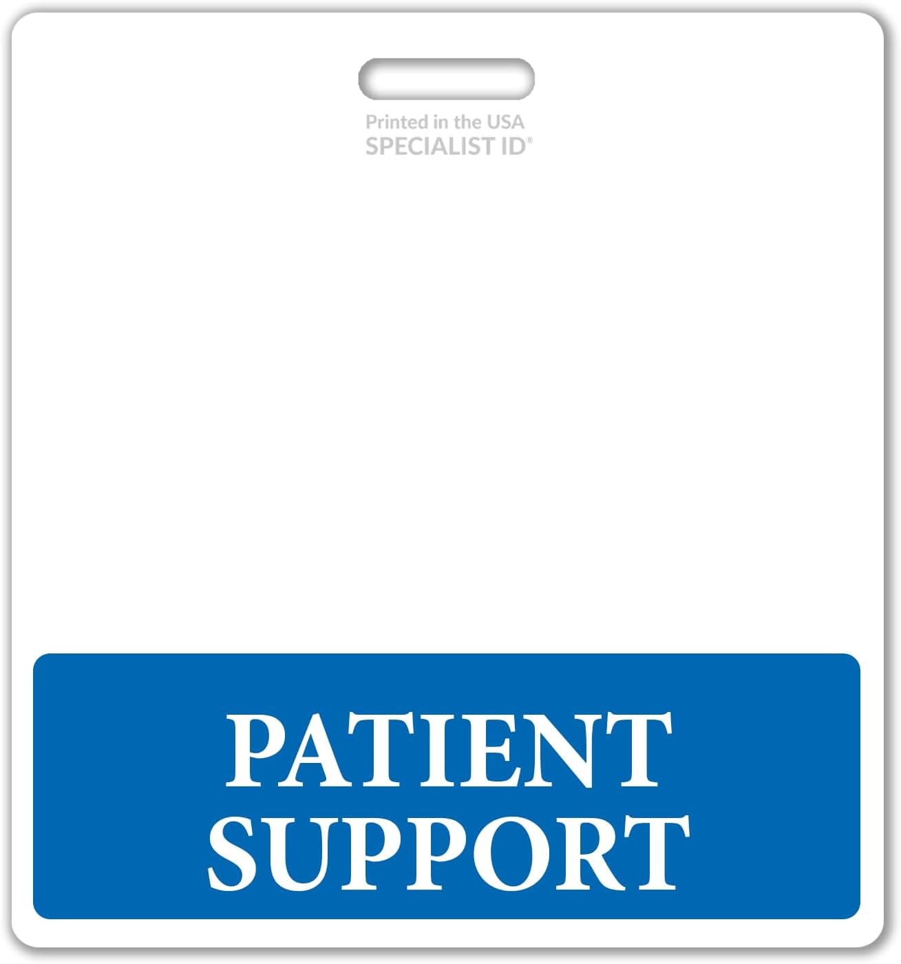 5 Pack - Oversized Patient Support Badge Buddy Horizontal - XL Badge ...