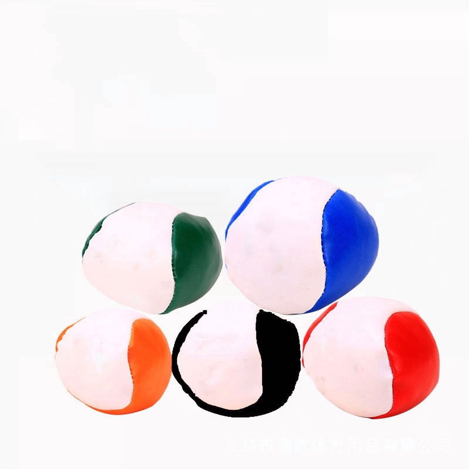 5 Pack PU Leather Juggling Balls, Small Soft Bean Bags for Outdoor ...