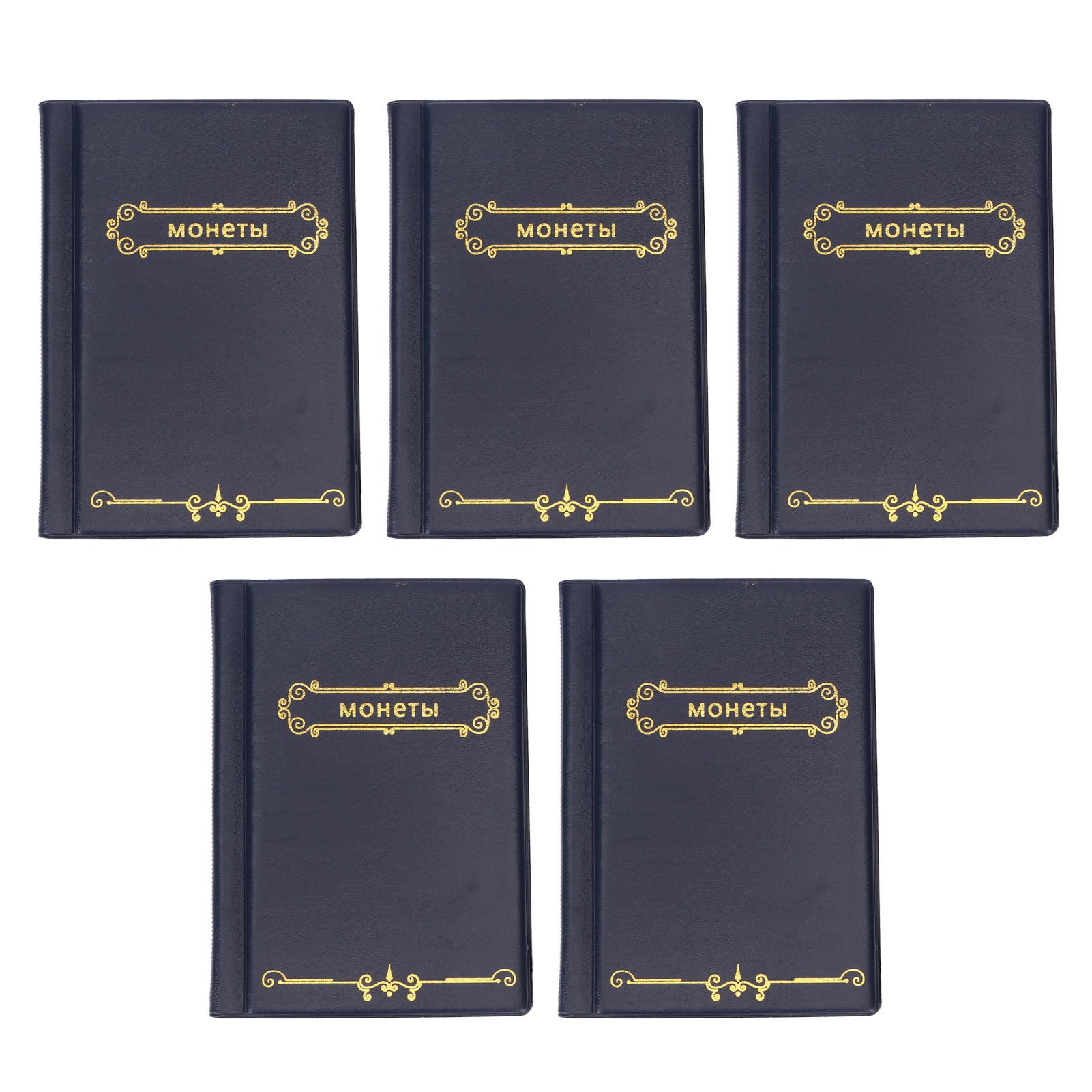 5-Pack PVC Collector's Albums for Coin Storage & Display Transparent ...