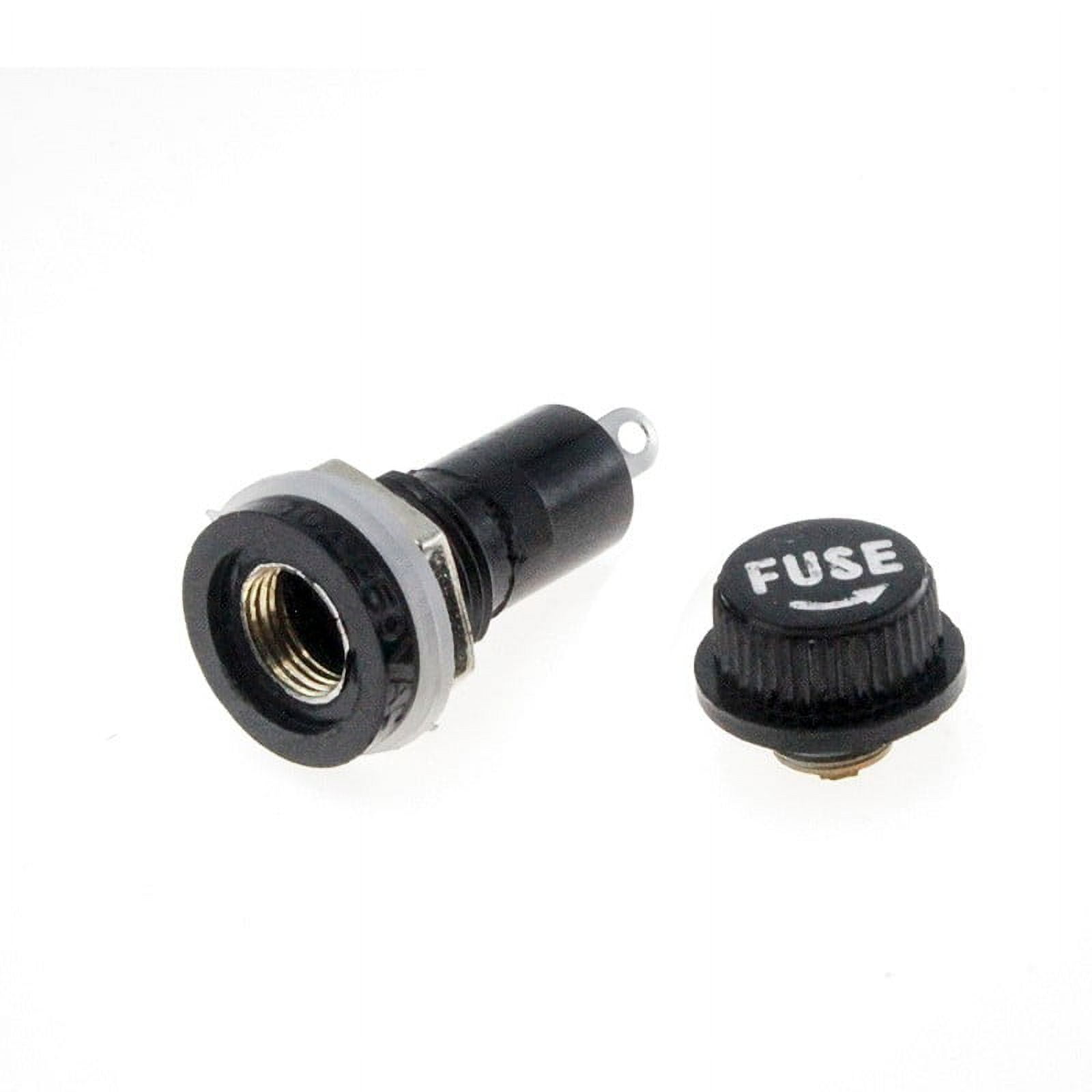 5 Pack Panel Mount Screw Cap Fuse Holder Case For 6X30 Mm Glass Tube ...