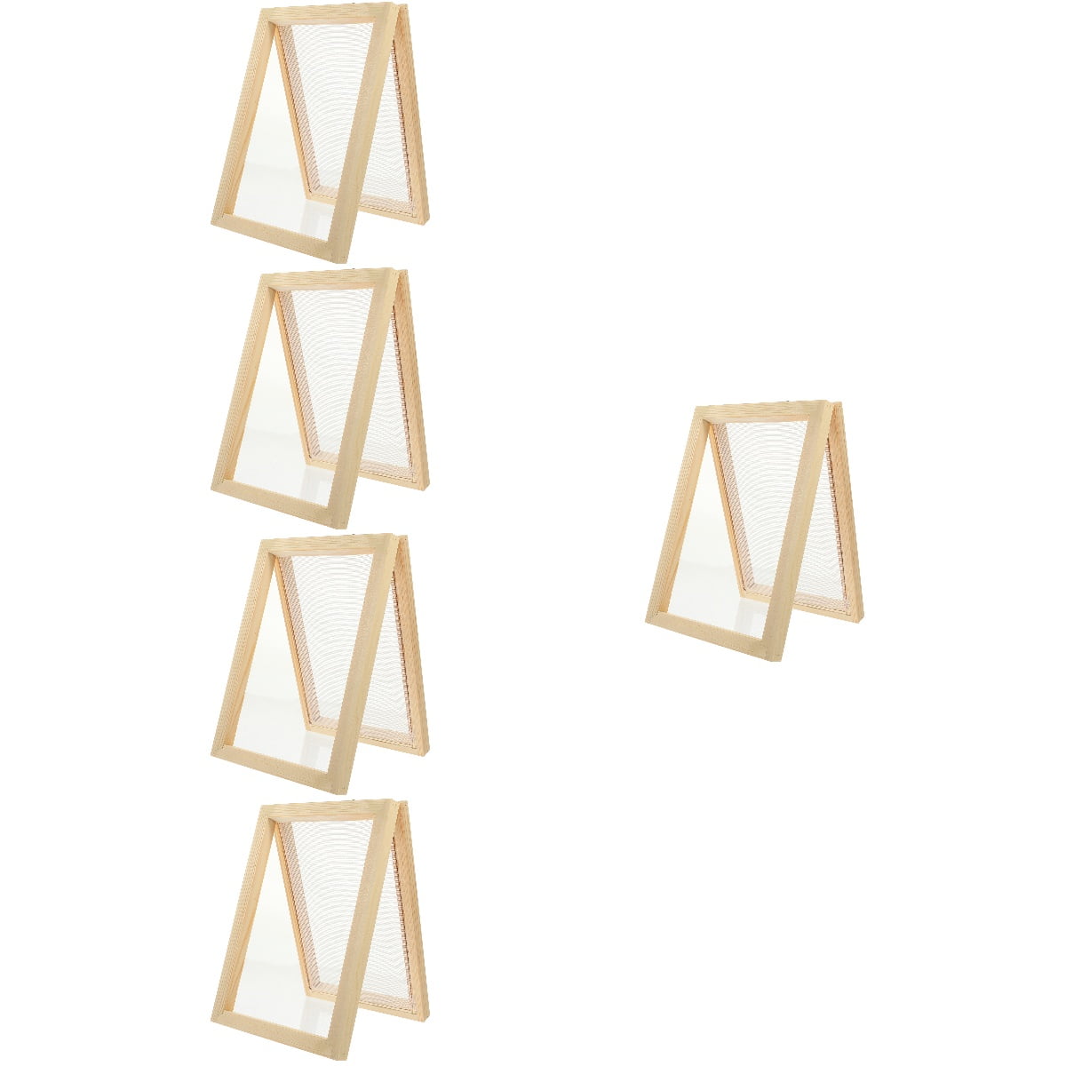 TABLZONE Paper Making Frame Light Brown Wooden For Children Home ...