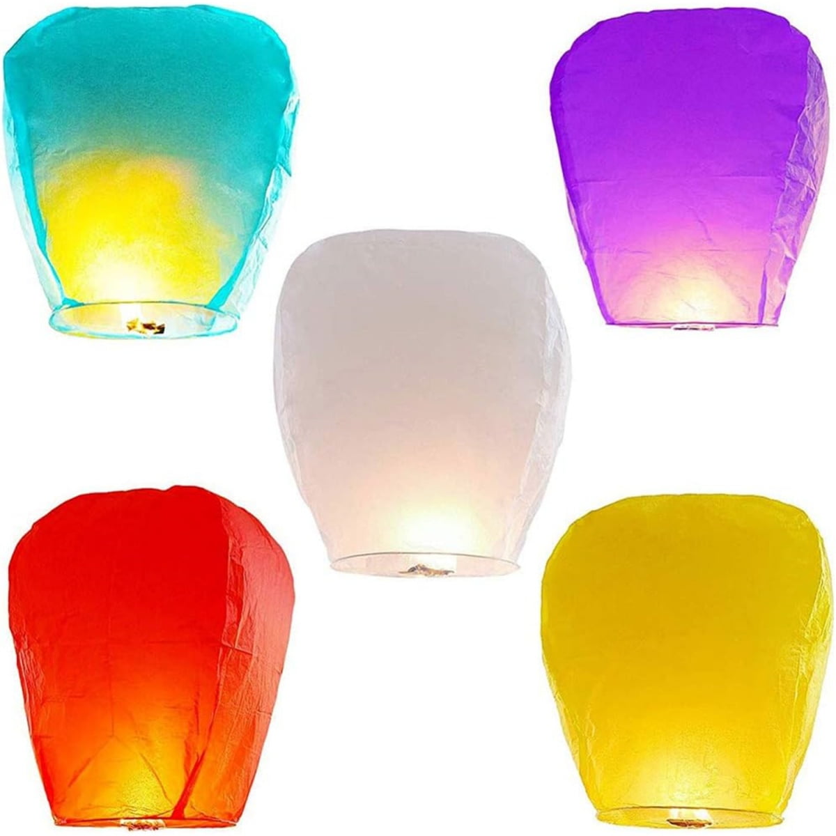 5 Pack Paper Lanterns,Individually packaged Colorful Chinese Paper ...