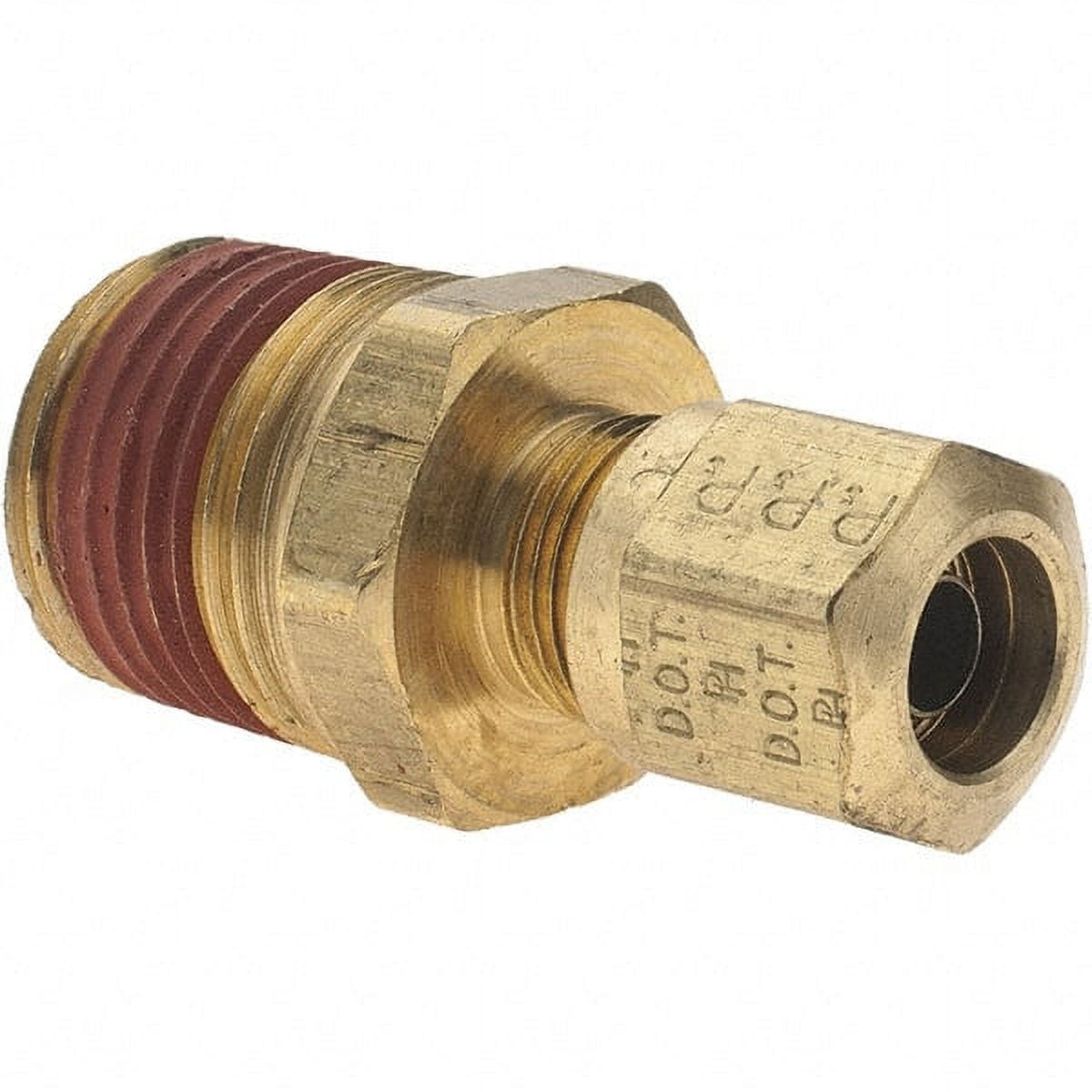 5 Pack Parker -10765-X Metal Compression x MNPT Tube Connectors: 1/2 ...