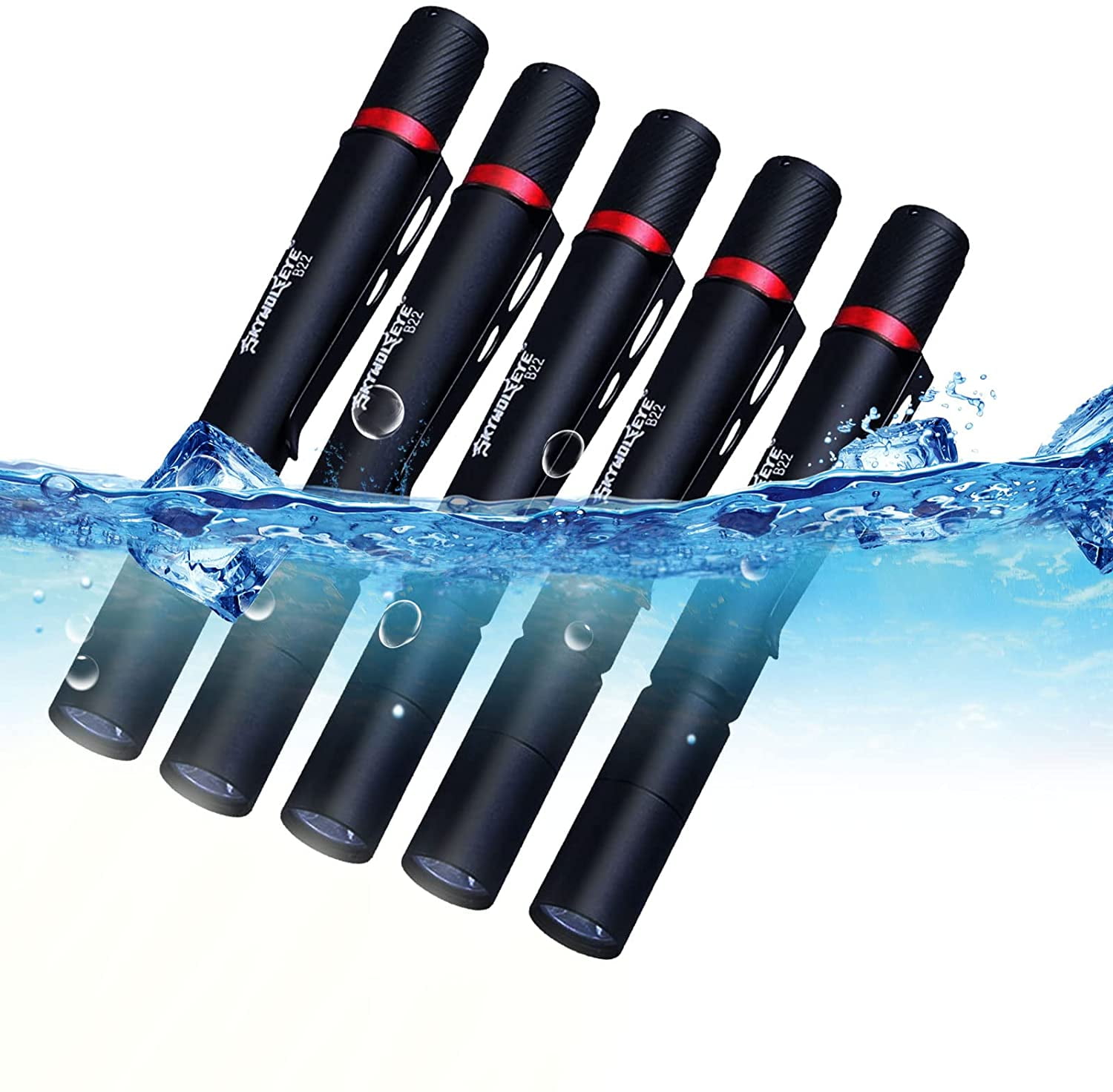 5 Pack Pen Flashlight, 3 Mode LED Pen Light, Pen Light Flashlight ...