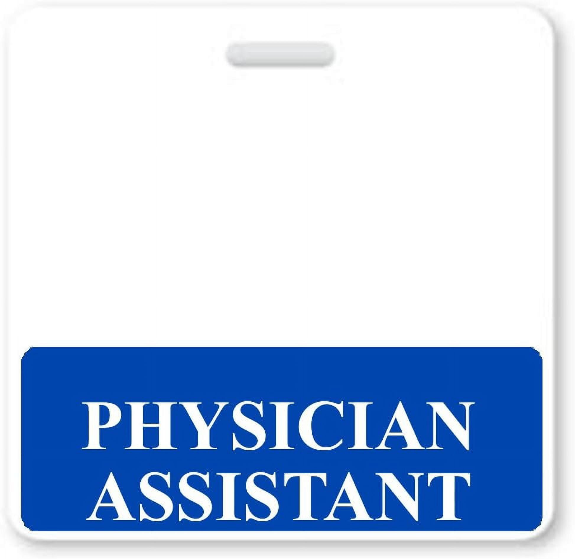5 Pack - Physician Assistant Badge Buddy Horizontal - Heavy Duty Badge ...