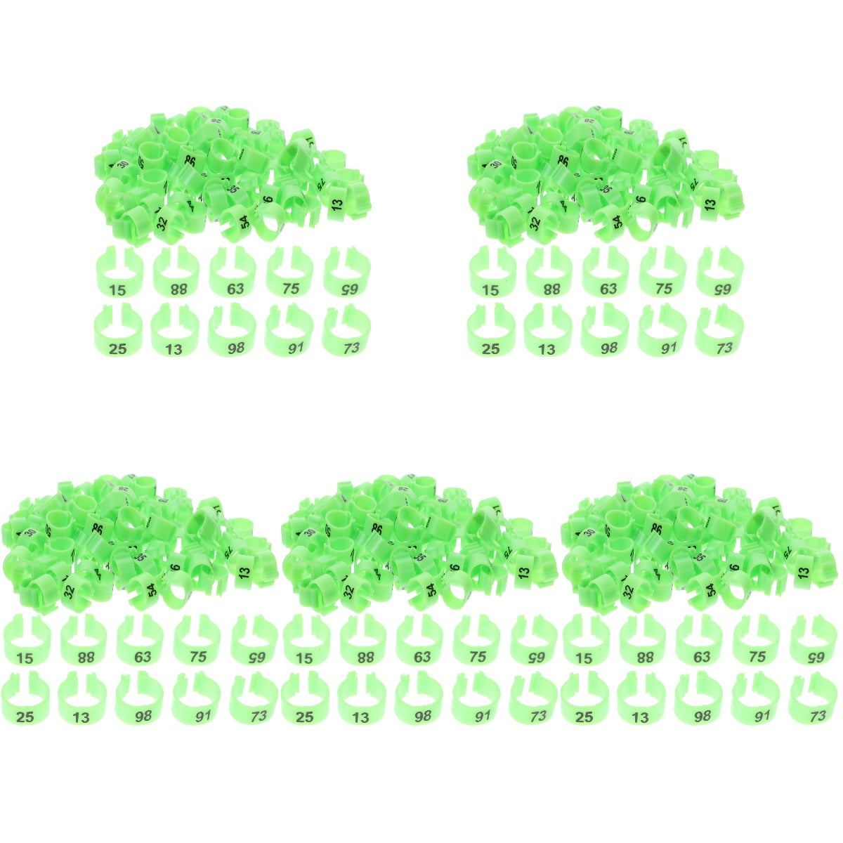 5 Pack Pigeon Foot Rings Chicken Leg Bands Poultry Tags Adjustable ...