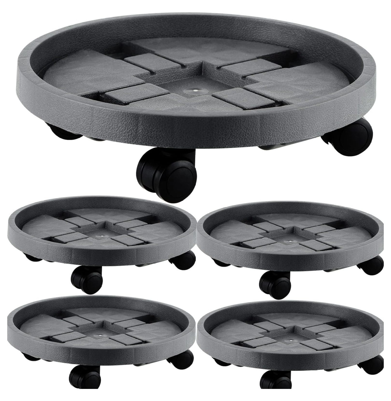 Planter With Stand Plant Stand With Wheels PATIKIL , 2 Pack 12 Inch ...