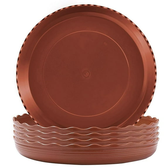 5 Pack Plant Saucers, Flower Pot Drip Trays for Indoor/Outdoor Garden ...