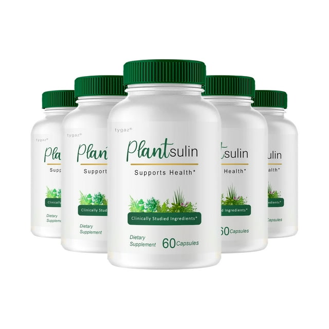 Plantsulin Capsules (5 Pack) - Advanced Support Formula for Blood ...