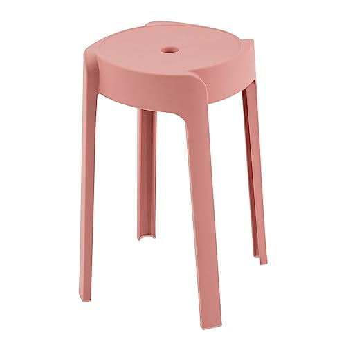 5 Pack Plastic Stack Stools 18Inch Portable Stackable Chairs Backless ...