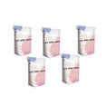 5 Pack Plastic Vacuum Storage Bags Manual Roll Compression Space Saver ...