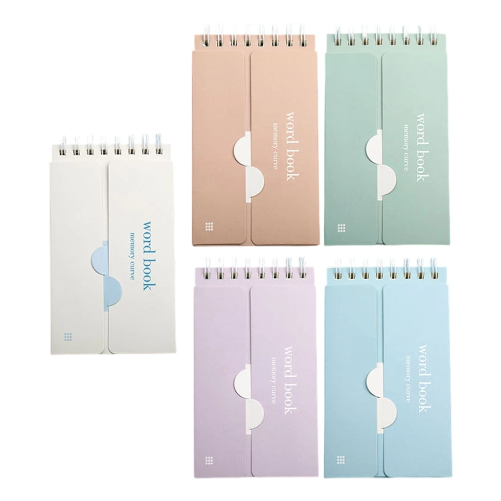 Pack Of 5 Portable Vocabulary Notebooks With Learning Method And ...
