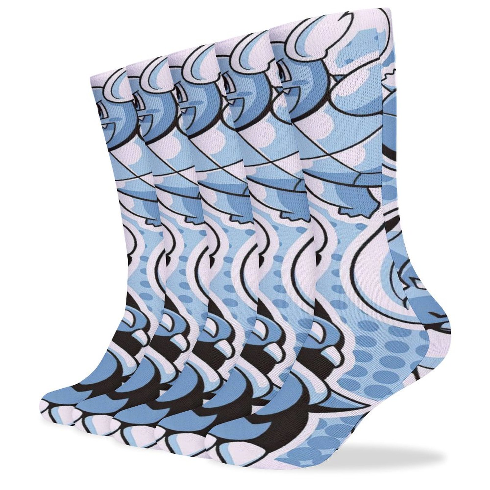 5-Pack Pokemon Cartoon Socks Kids Youth Men & Women Over-the-Calf ...