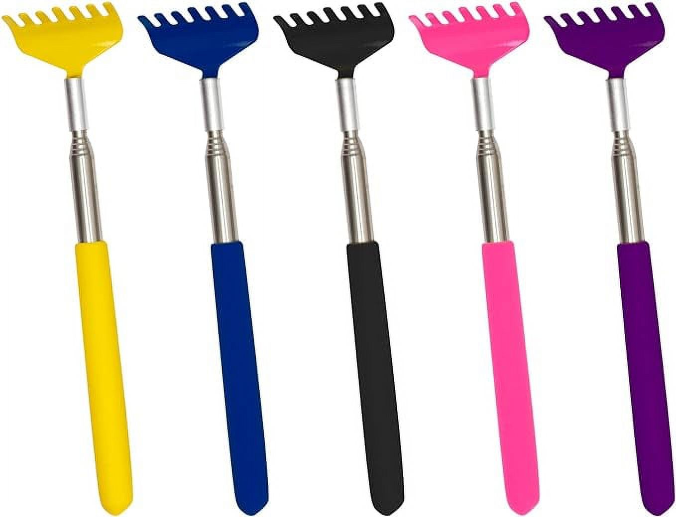 5 Pack Portable Extendable Back Scratcher, Stainless Steel Retractable ...