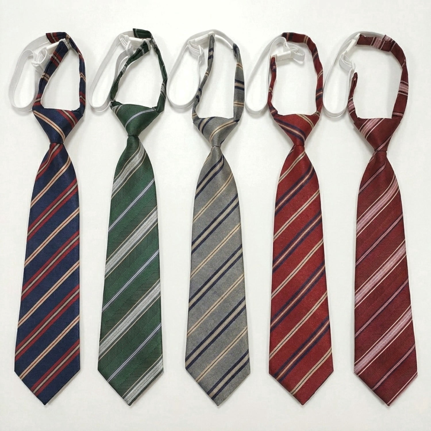 5 Pack Pre-Tied Ties with Fun Prints, Adjustable Neckties for Men Women ...