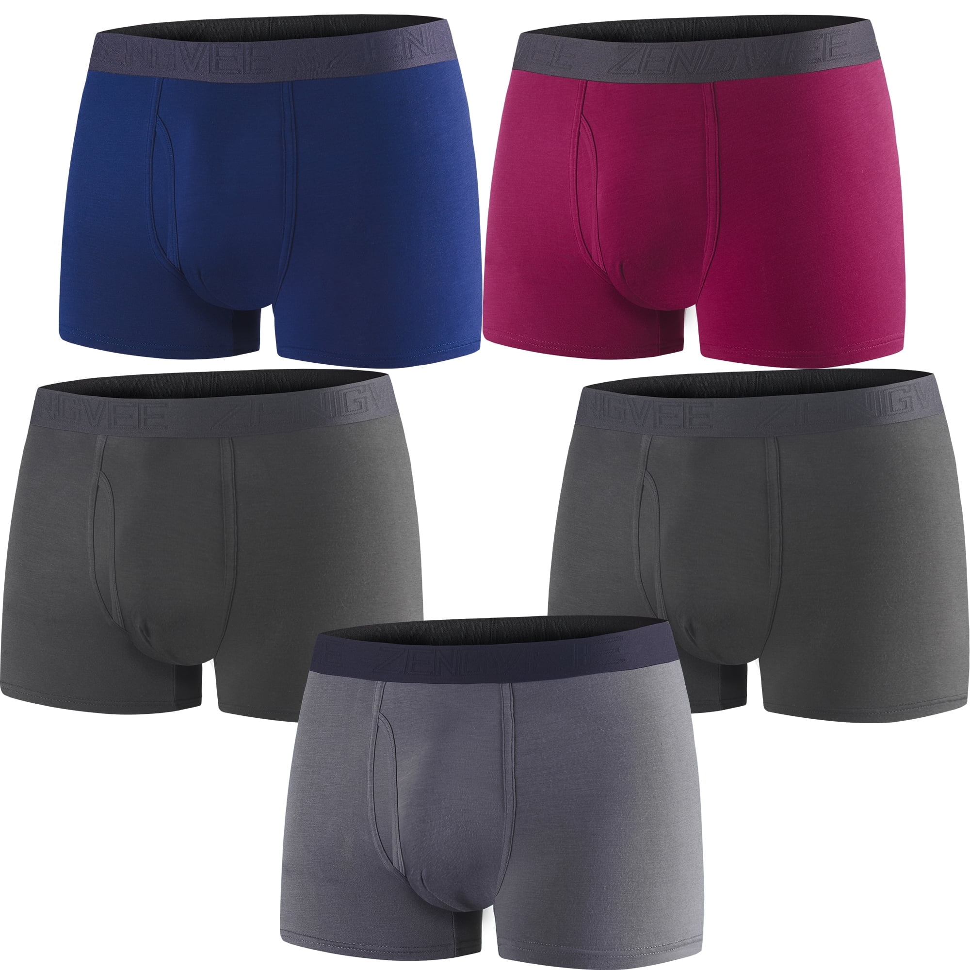 5 Pack Premium Bamboo Fiber Men's Briefs, Men's Boxers - Walmart.com