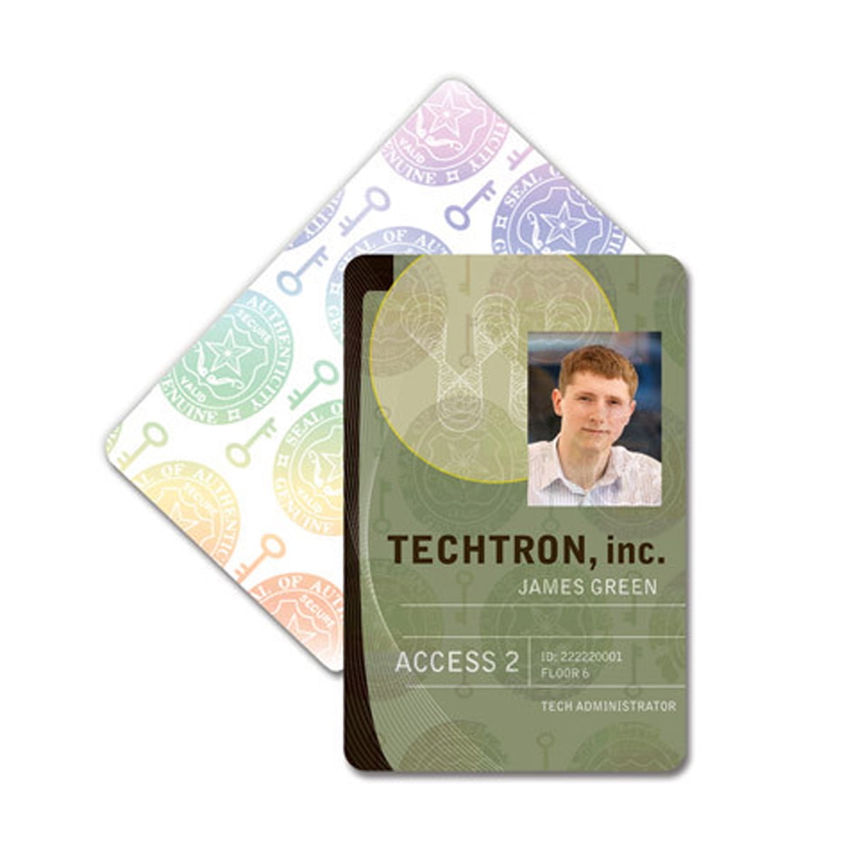 5 Pack - Premium Holographic Overlays for Standard Size ID Cards - Key ...