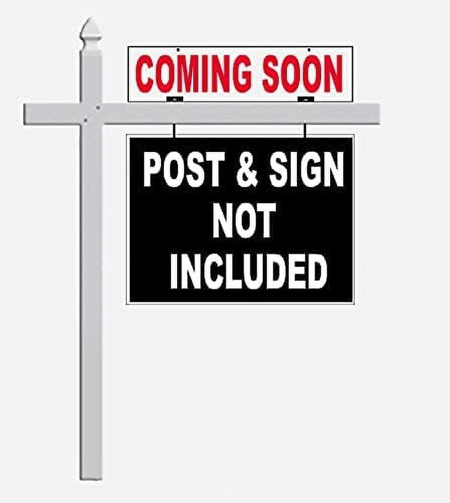 5 Pack Premium Metal Signs Rider 6” x 24" (Coming Soon) Printed Double ...
