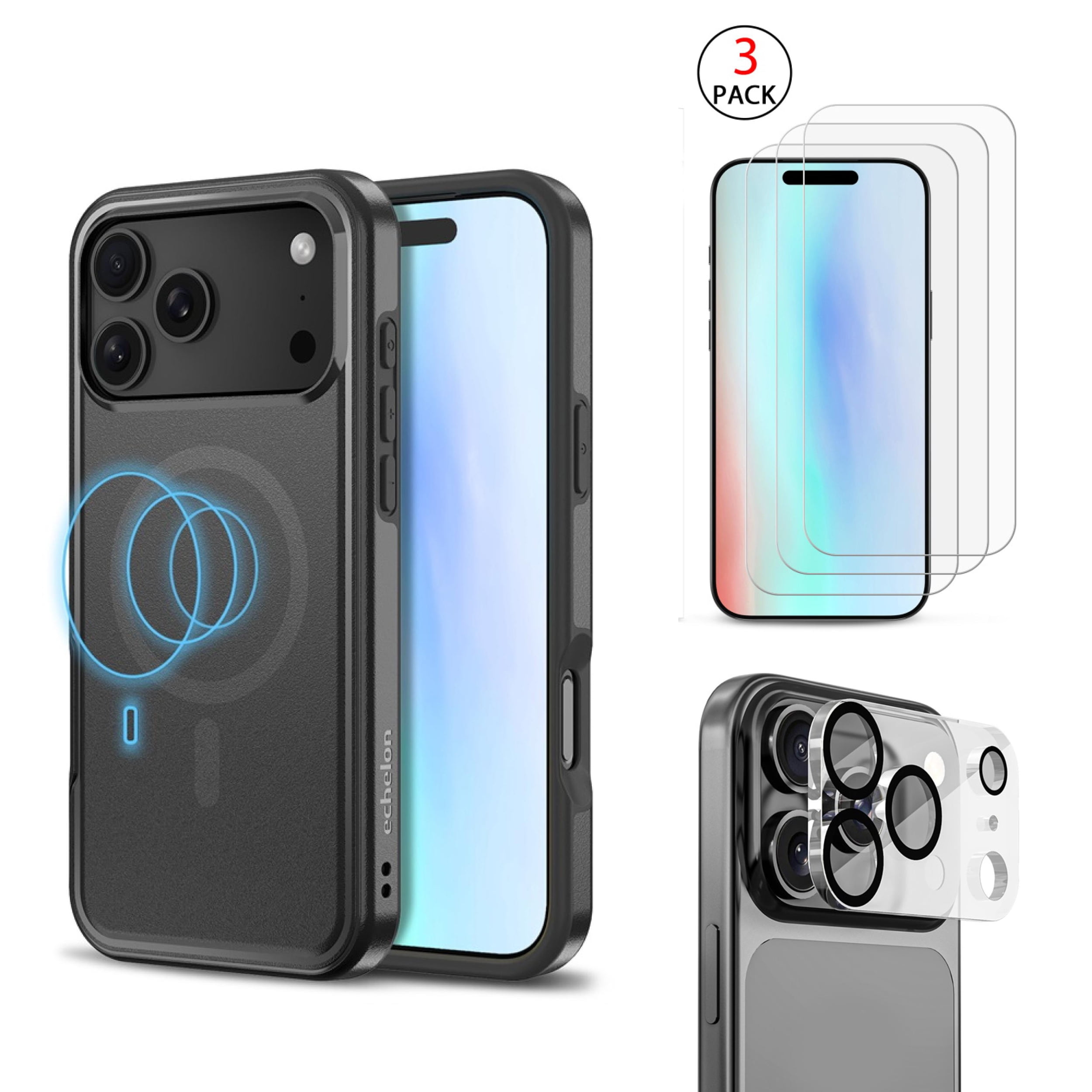 5 Pack Premium Protection Bundle for iPhone 17 Pro Max – Magnetic ...