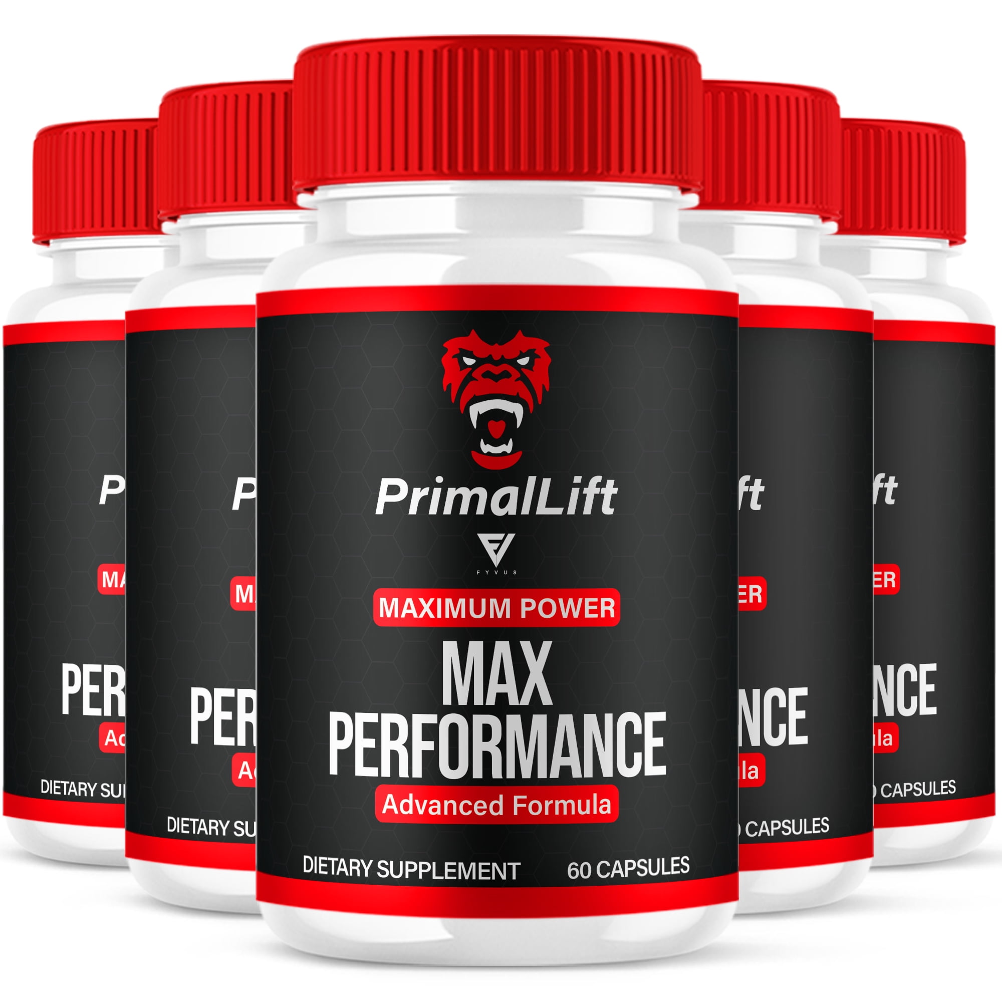 (5 Pack) Primal Lift Capsules PrimalLift Pills, Maximum Strength High ...