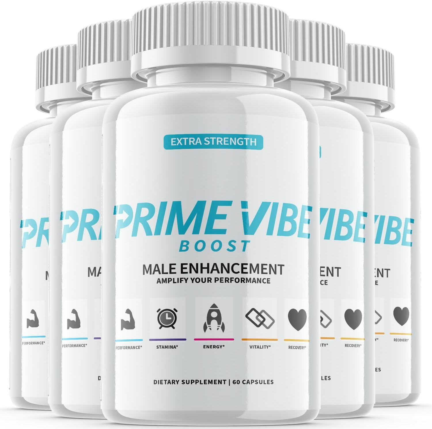 (5 Pack) Prime Vibe Boost - Dietary Supplement - 300 Capsules - Walmart.com