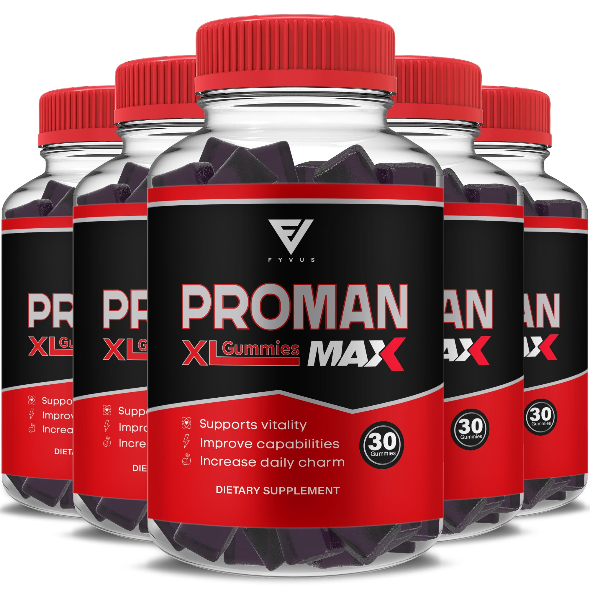 (5 Pack) Proman XL Max Gummies PromanXL Max Supplement for Daily High ...
