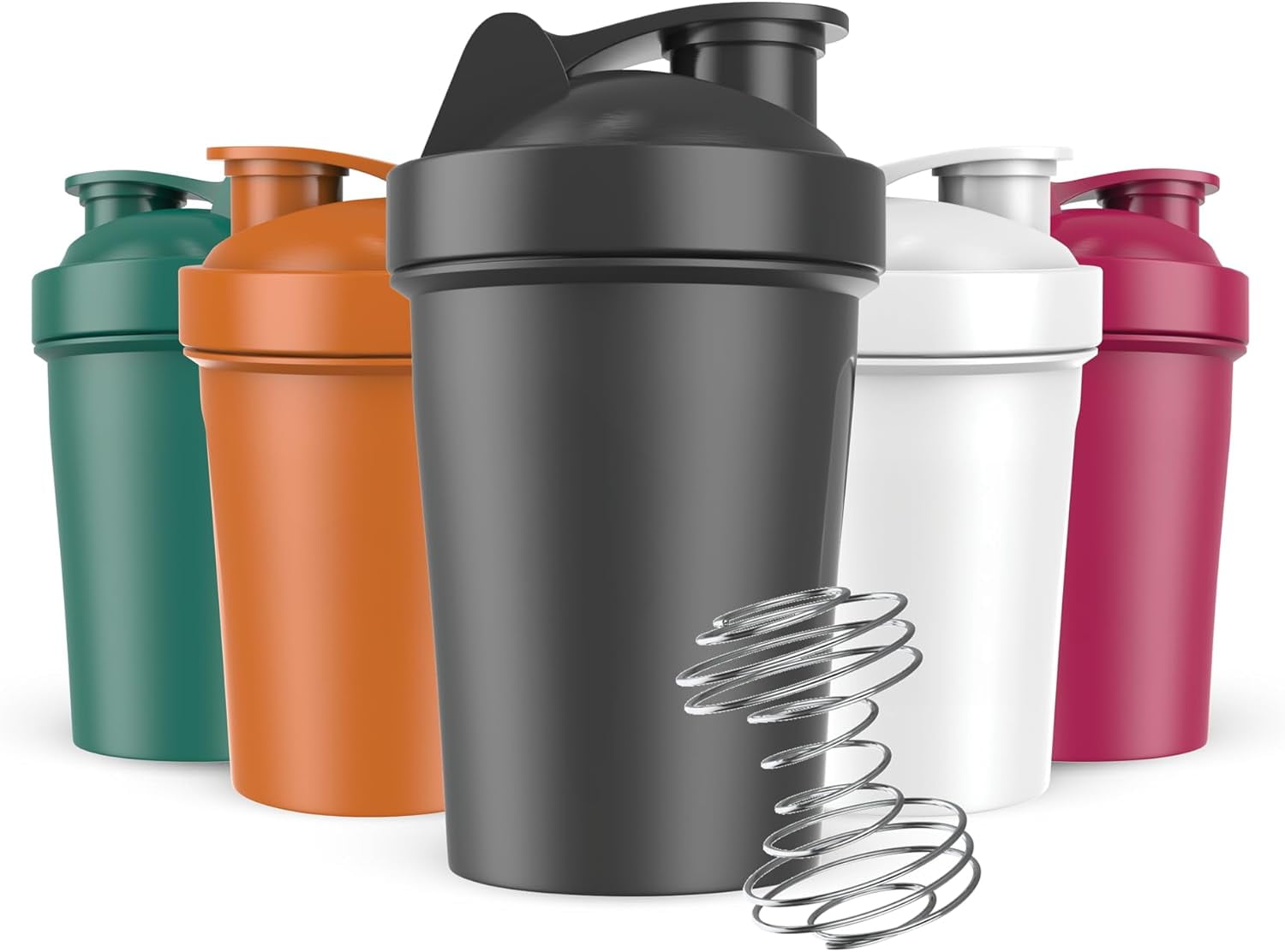 CocoAtals Protein Shaker Bottles, 5 Pack, 20 Oz, Leakproof, BPA-Free ...