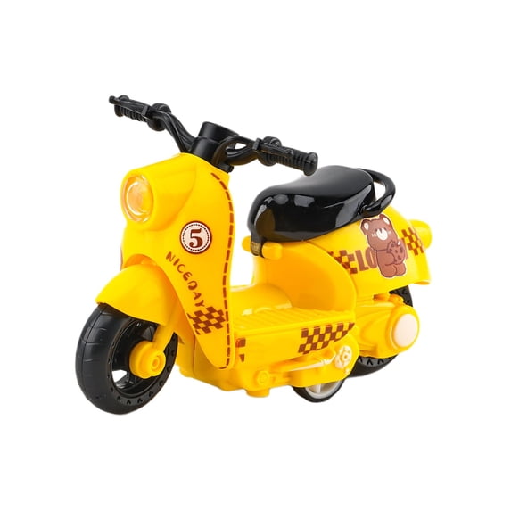 5 Pack Pull Back Motorcycle Toy For s Rechargeable Friction Powered ...