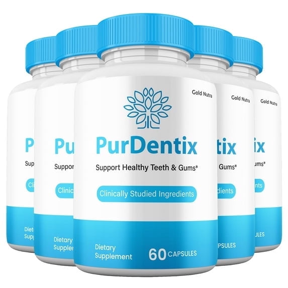 (5 Pack) PurDentix Capsules for Oral Health, PurDentix Oral Supplement ...