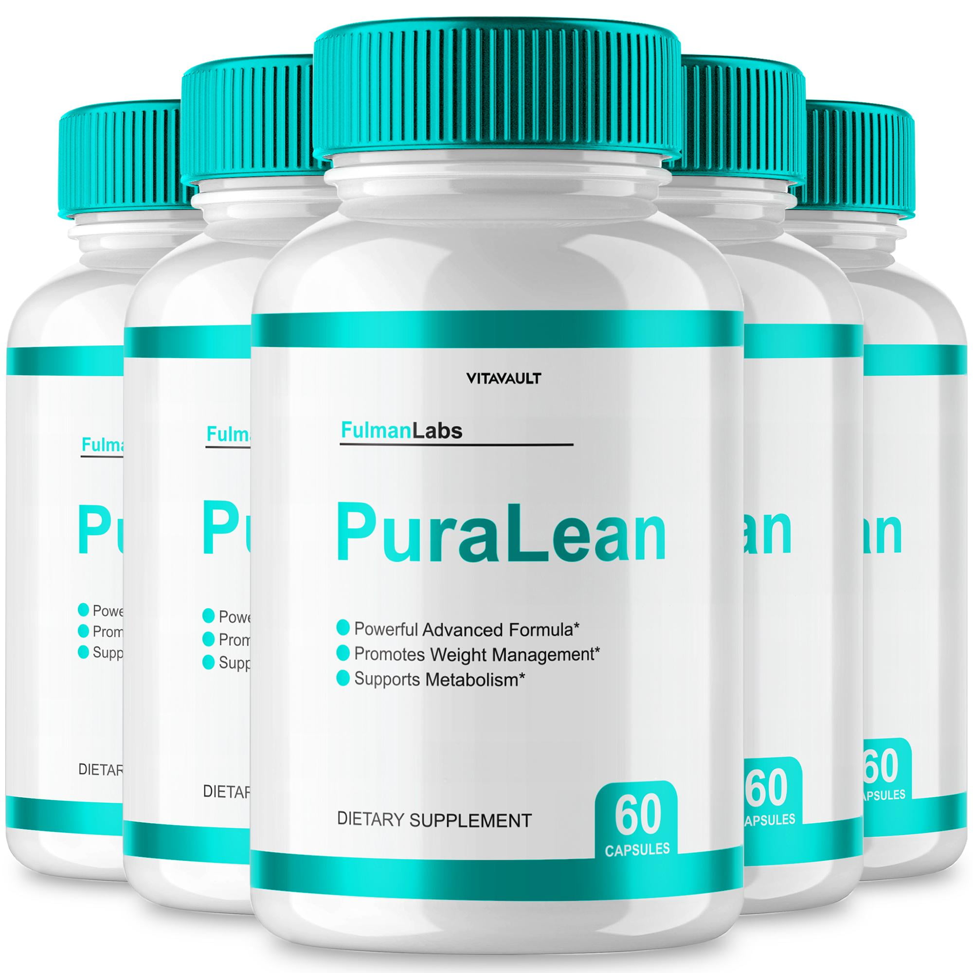 (5 Pack) Puralean: Premium Weight Management Support Capsules for Men ...
