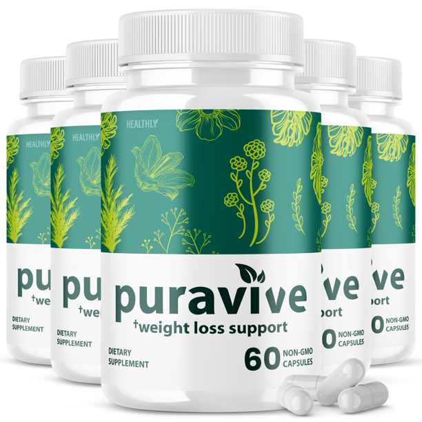 (5 Pack) Puravive - Official Formula - Pura Vive Capsules Advanced ...