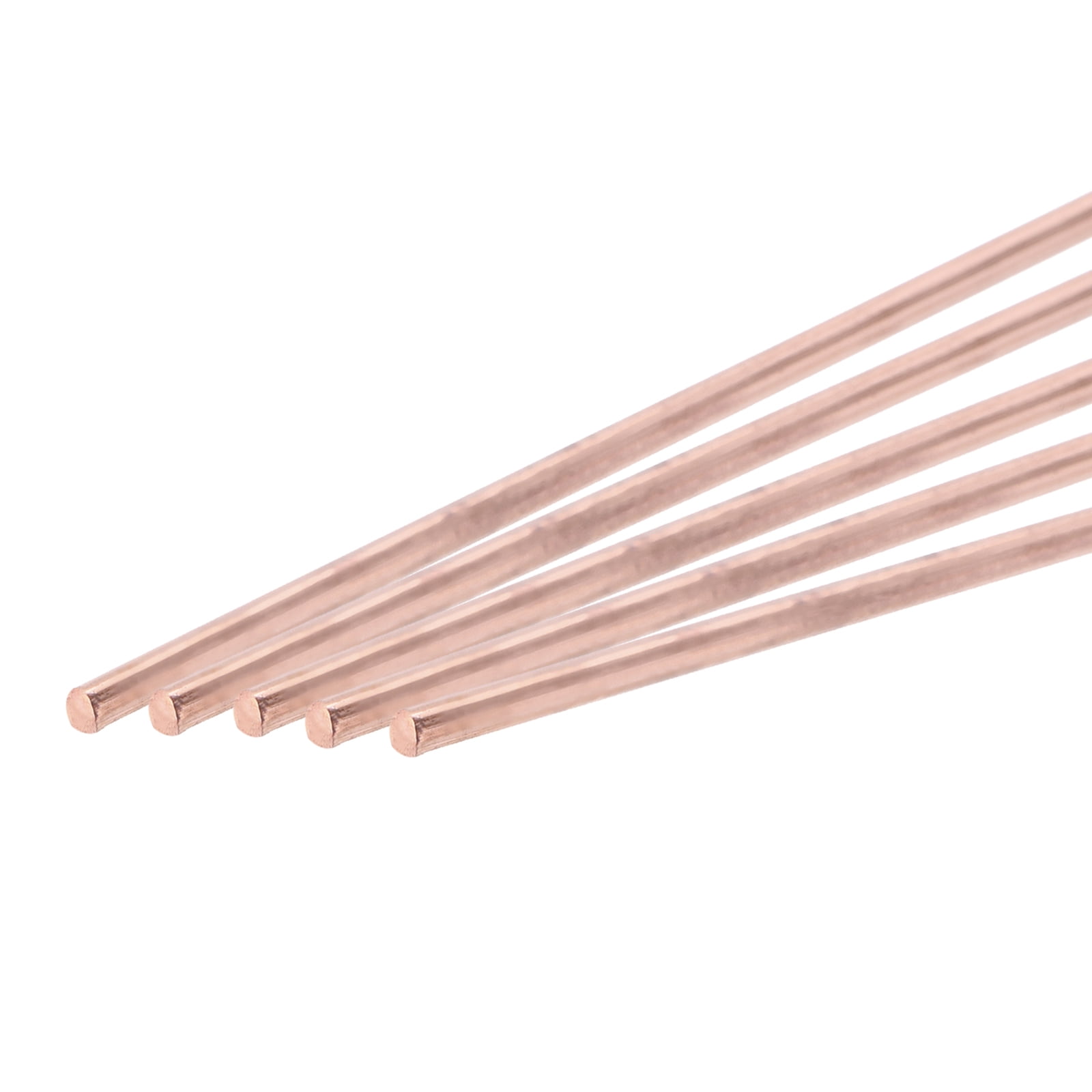 Uxcell Pure Copper Round Rod Diameter Length Solid Copper Rod Lathe Bar ...