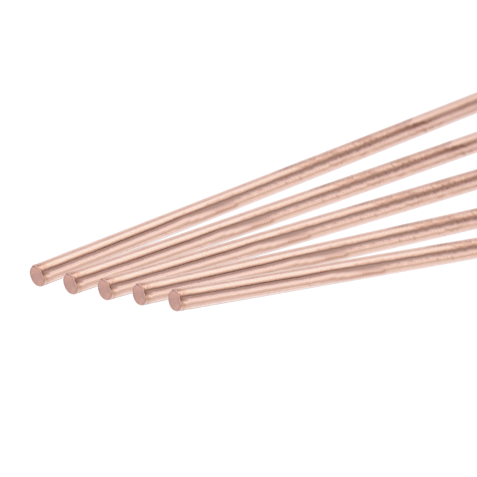 Uxcell Pure Copper Round Rod Diameter Length Solid Copper Rod Lathe Bar ...