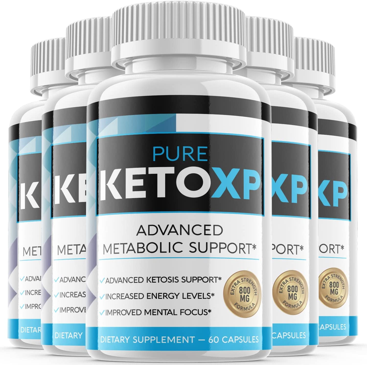 (5 Pack) Pure Keto XP - Keto Weight Loss Formula - Energy & Focus ...